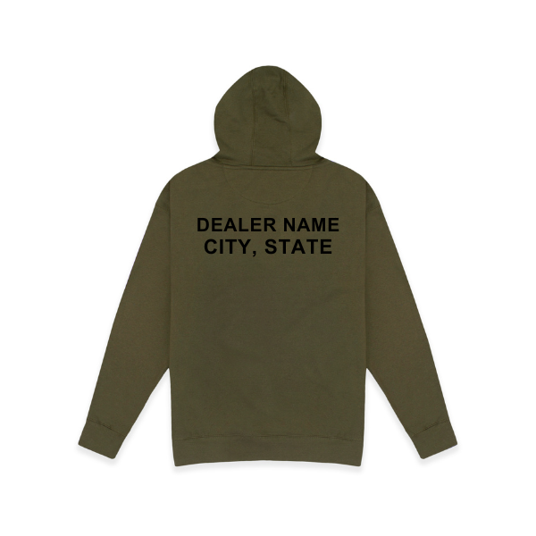 Custom green hoodie from SANY | SANY AMERICA STORE