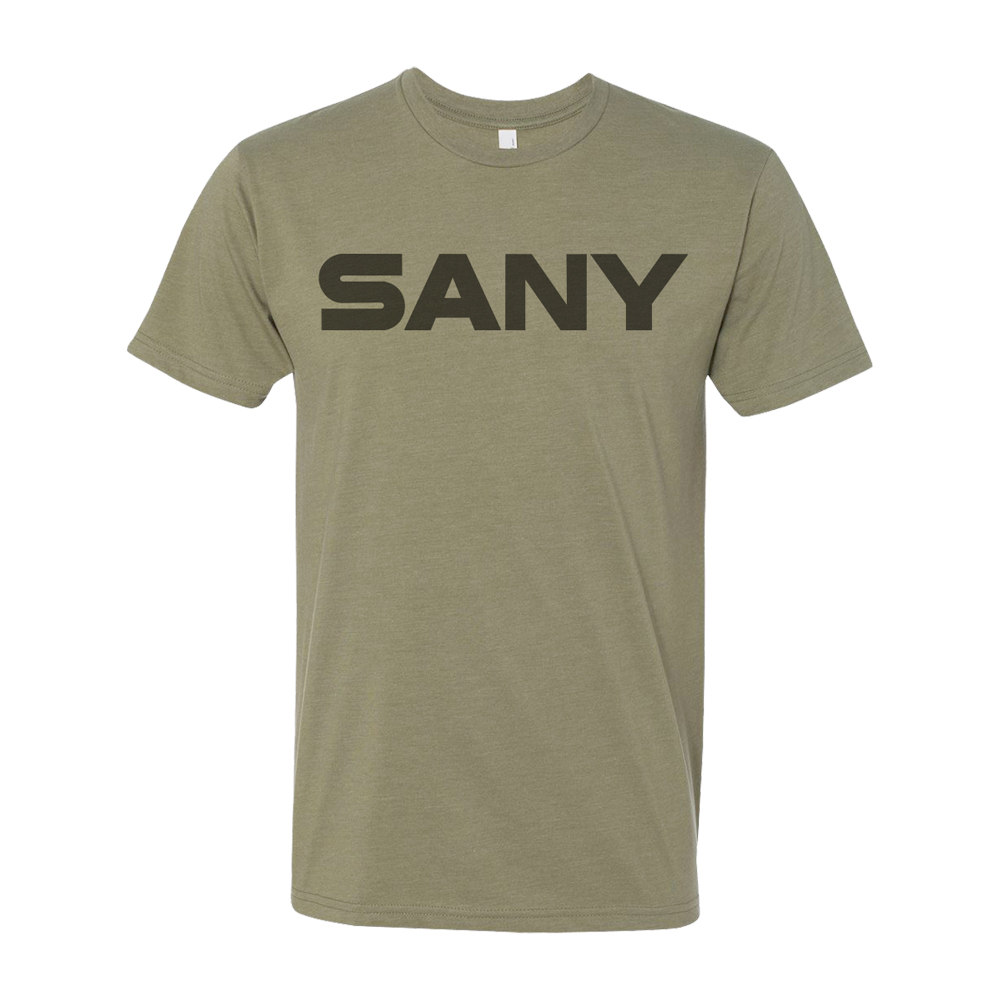 Light-gray Get Dirty sports tee from SANY | SANY AMERICA STORE